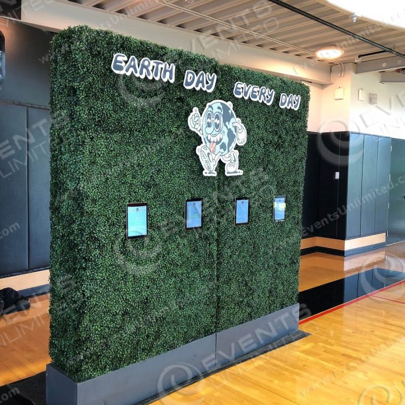 Custom Boxwood Hedges + Bars - Events Unlimited