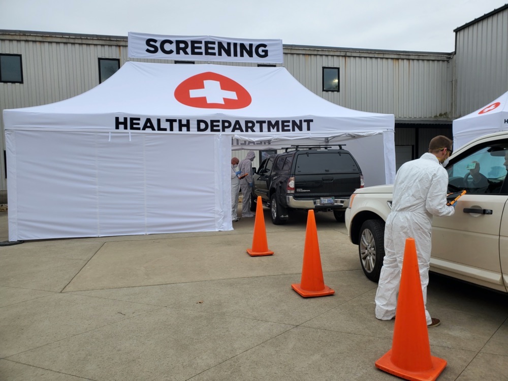 Drive Through Tents :: Testing & Vaccination